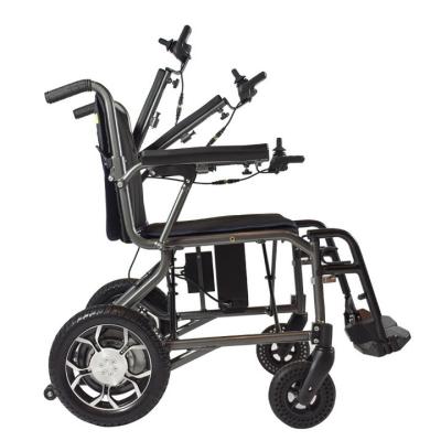China Lightweight Aluminum Foldable Power Electric Wheelchair 125kg Load for sale