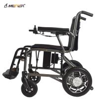 China Lightweight Aluminum Foldable Power Electric Wheelchair 125kg Load for sale