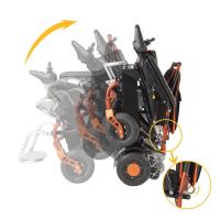 China Brushless Motor Foldable Power Wheelchair 100KG Load Lightweight for sale