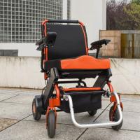 China Lithium Battery Lightweight Electric Wheelchair Foldable With Rigid PU Tyre for sale