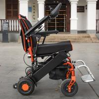 China Brushless Motor Foldable Power Wheelchair 100KG Load Lightweight for sale