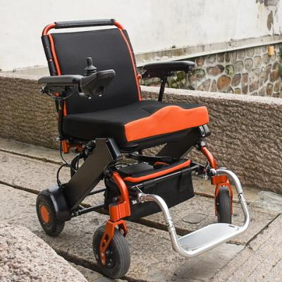 China ISO Lightweight Folding Electric Wheelchair 100KG Load for sale