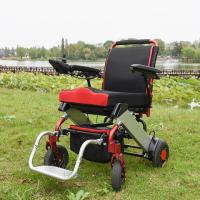 China Brush Motor Light Foldable Electric Wheelchair For Disabled Elderly for sale