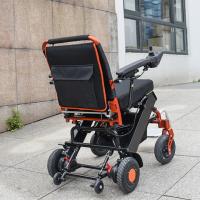 China Rigid PU Tyre Folding Motorized Wheelchair 6km/H Electric for sale