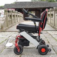 China Lightweight Folding Electric Wheelchair 6km/H 100KG Load for sale