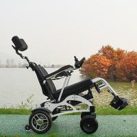 China Brush Motor Light Collapsible Electric Wheelchair 120KG Load for sale