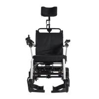 China Portable Aluminum Alloy Collapsible Wheelchair With Lamp for sale