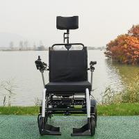 China Aluminum Electric Collapsible Wheelchair 120kg Load Lightweight for sale