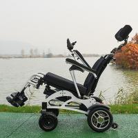 China Portable Aluminum Alloy Collapsible Power Wheelchair For Disabled for sale