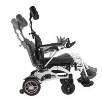China Brush Motor Light Foldable Electric Wheelchair For Disabled Elderly for sale