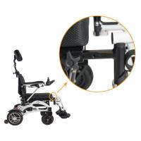 China Brushless Motor Lithium Battery Powered Wheelchairs With Lamp Alu Alloy for sale