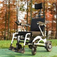 China Brush Motor Foldable Electric Wheelchair Lightweight for sale