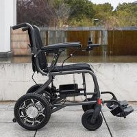 China Aluminum Handicapped Foldable Power Electric Wheelchair Multifunction for sale