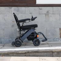 China Foldable Motorized Electric Wheelchair 100KG Load Compact for sale