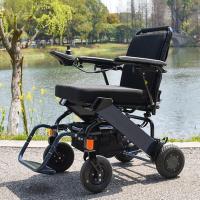 China Lightweight Electric Foldable Wheelchair With Lithium Ion Battery for sale