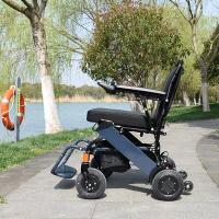 China Lithium Battery Electric Wheelchair Portable Folding Lightweight for sale