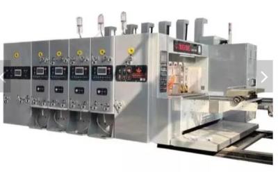China PLC Carton Box Manufacturing Machine High Speed Flexo Printing Slotting for sale