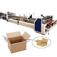 China Folding Gluing Stitching Corrugated Carton Box Machine Electric Driven for sale