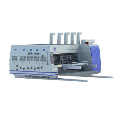 China Corrugated Box 4 Colors Flexo Printing Slotting Die Cutting Machine Automatic for sale