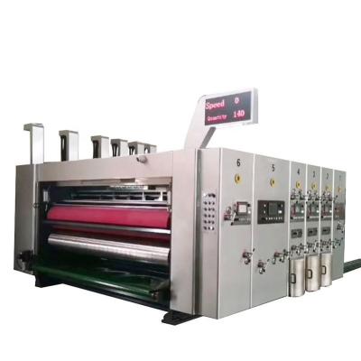 China Auto Feeder 6 Colors Flexo Printer Slotter Machine For Corrugated Carton Box for sale