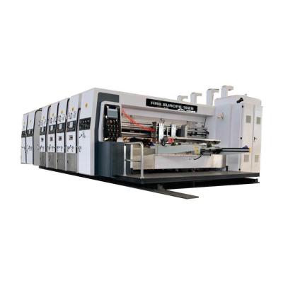 China Automatic High Speed Precision Printing Slotting Die Cutting Machine 4 Colours Rotary for sale