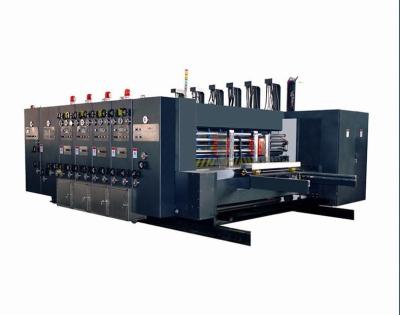 China Corrugated Carton Box Machine Printing 4 Colour Flexo Die Cutting Slotting for sale