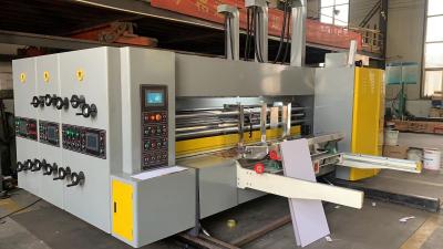 China PLC Corrugated Carton Box Machine Auto Feeding Printing Slotting for sale