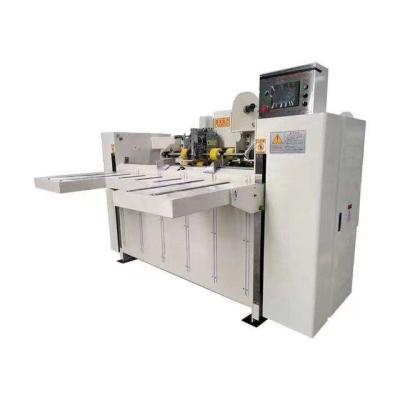 China Semi Auto Corrugated Box Stitching Machine Hand Fold Feeding Stapling for sale