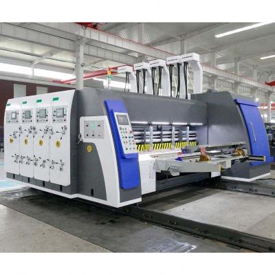 China Pizza Box Multicolor Packing Flexo Printing Slotting Die Cutting Machine 1200*2400mm for sale