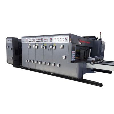 China Lead Edge Feeder 2 3 4 Colors Flexographic Flexo Printer Slotter Die Cutter for sale