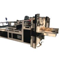 China Semi Automatic 4.0kw Corrugated Carton Box Folder Gluer Machine Power Saving for sale