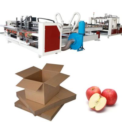 China Full Automatically Corrugated Carton Folding And Gluing Machine Electric Driven for sale