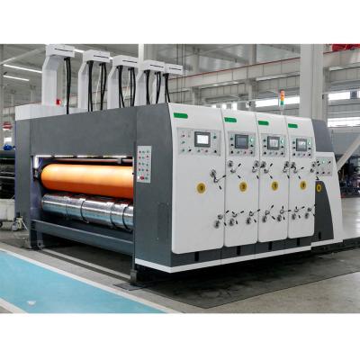 China Carton Box 4 Color Flexo Printer Slotter Die Cutter Automatic for sale