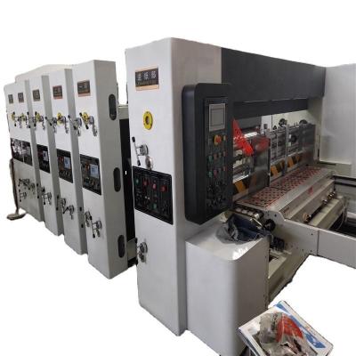 China Automatic Folder Glue Flexo Printer Slotter Die Cutter Machine High Speed for sale