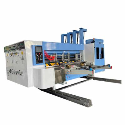 China Touch Screen 3 Color Flexo Printer Slotter Die Cutter 200pcs/Min for sale