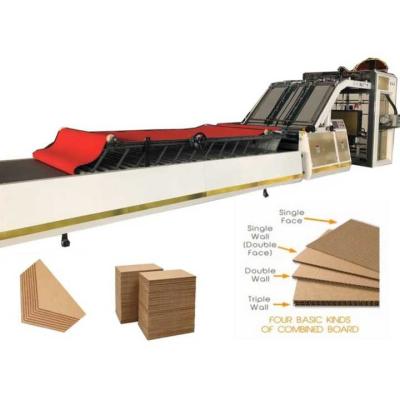 China Paper Flute Laminate Corrugated Carton Box Machine 380v50hz for sale