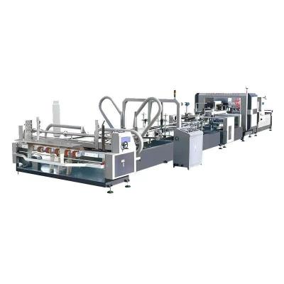 China Folder Gluer Stapler Making Corrugated Carton Box Machine for sale