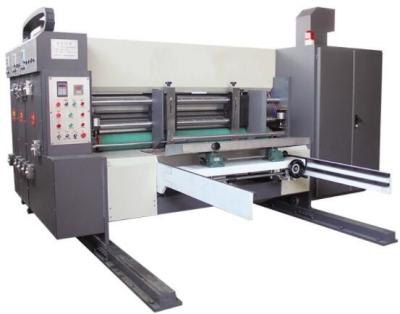 China Cardboard 2 Color Flexo Printer Slotter Die Cutter Stacking Machine 380v for sale
