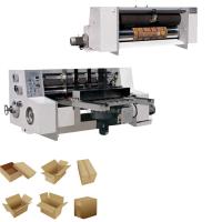 China Crease And Die Cut Plc Corrugated Carton Box Machine Semiauto for sale