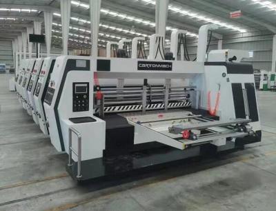 China Flexo Printer Slot Die Cut Carton Box Manufacturing Machine Computerized for sale