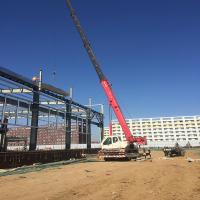 China Q355B Steel Frame Prefabricated Warehouse for Food Workshop - 10.65m Height, 20,790.31 sq.m Area for sale
