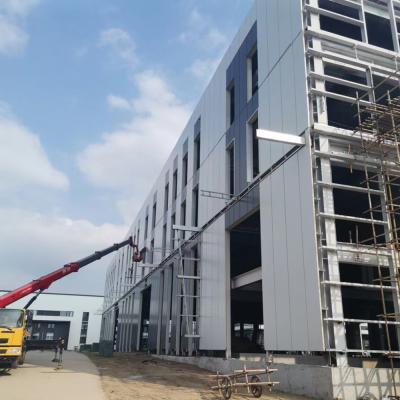 China H Beam Steel Structure Building Q235B Q345B Industrial Warehouse with 50+ Year Lifespan and 0.5-0.6mm Galvanized Sheets for sale
