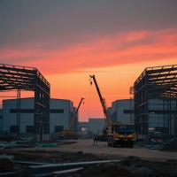 China Prefabricated Steel Structure Building Warehouse Workshop with Q355 Q235 Steel Frame - Easy Assembly Large Span Design for sale
