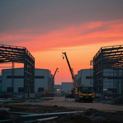 China Prefabricated Steel Structure Building Warehouse Workshop with Q355 Q235 Steel Frame - Easy Assembly Large Span Design for sale