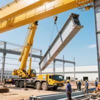 China Custom Pre-Engineered Steel Warehouse Building with H-Section Beams - 0.3-0.8mm Roofing & 50-150mm Sandwich Panels for sale