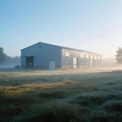 China Pre Engineered Steel Building Warehouse with Q355B/Q235B Frame - 60m Clear Span & 0.3-0.8mm Steel Sheets for sale