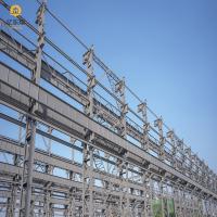 China Galvanized Prefab Steel Hangar Building with Sandwich Panel Walls 50-100mm and H-Section Beams 160-2000mm for sale