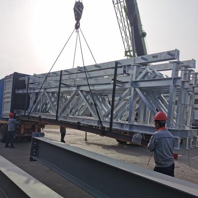 China Modular Steel Frame Warehouse Prefabricated Buildings Q235 Q355 Sandwich Panel Industrial Structures for sale