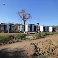 China Q355 Q235 Modular Container Buildings with Glass Wool Panels for Hotels - 10-30 Year Service Life for sale