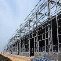 China Prefabricated Steel Frame Warehouse Building - 30,000 Ton Annual Capacity, Custom Industrial Structures with Q235B/Q355B Steel for sale